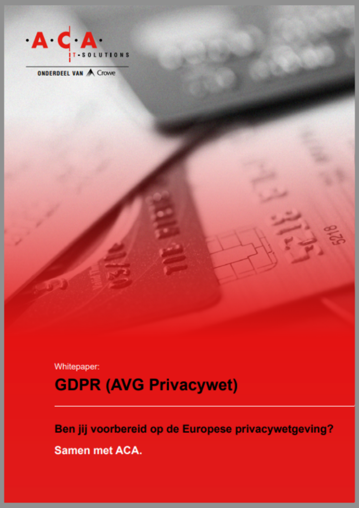 GDPR (AVG) Whitepaper & Checklist: Wat Wordt Van U Verwacht?